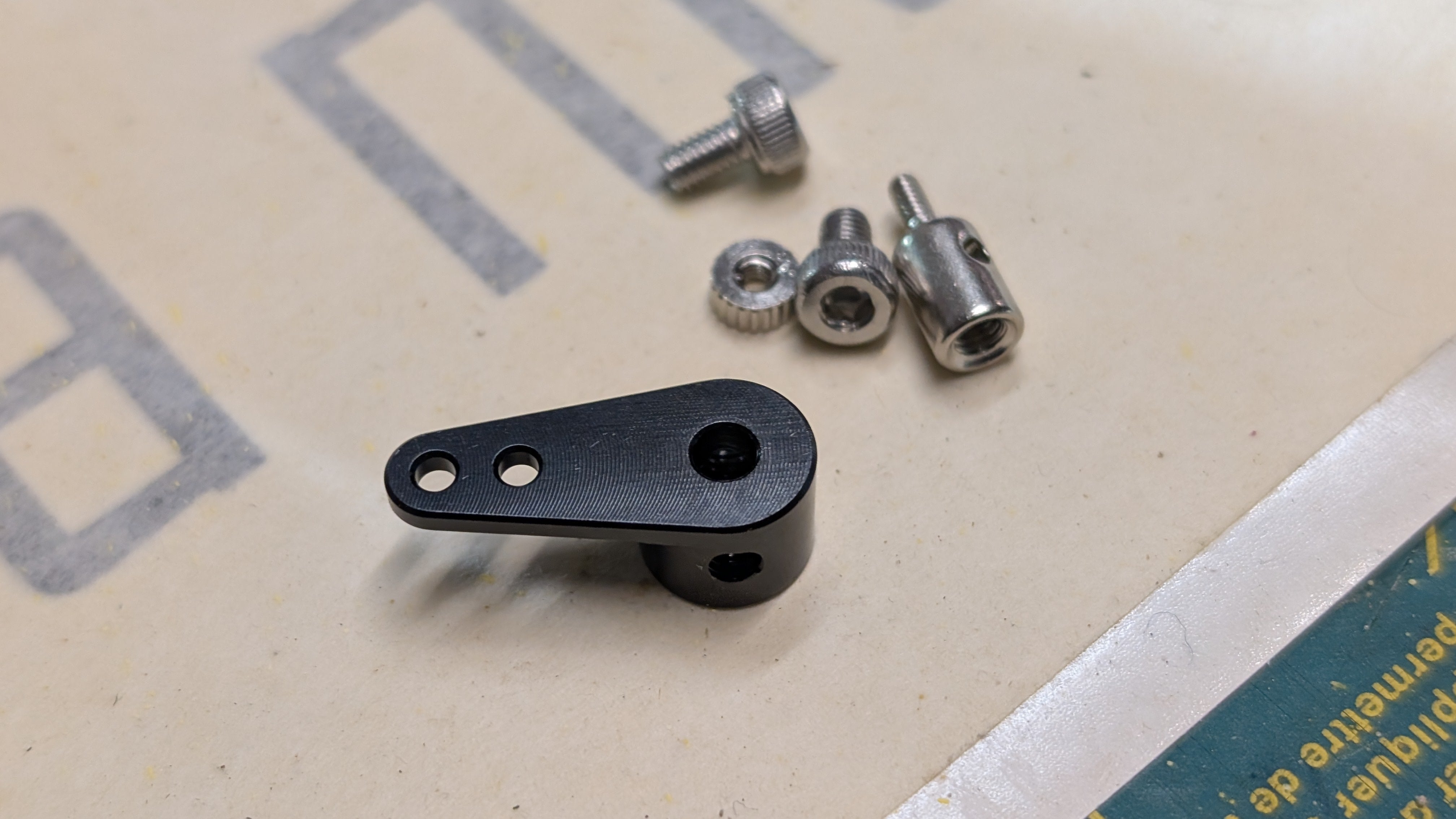 DF65/95 Aluminum rudder arm + Clevis set – Olympia Model Sailors